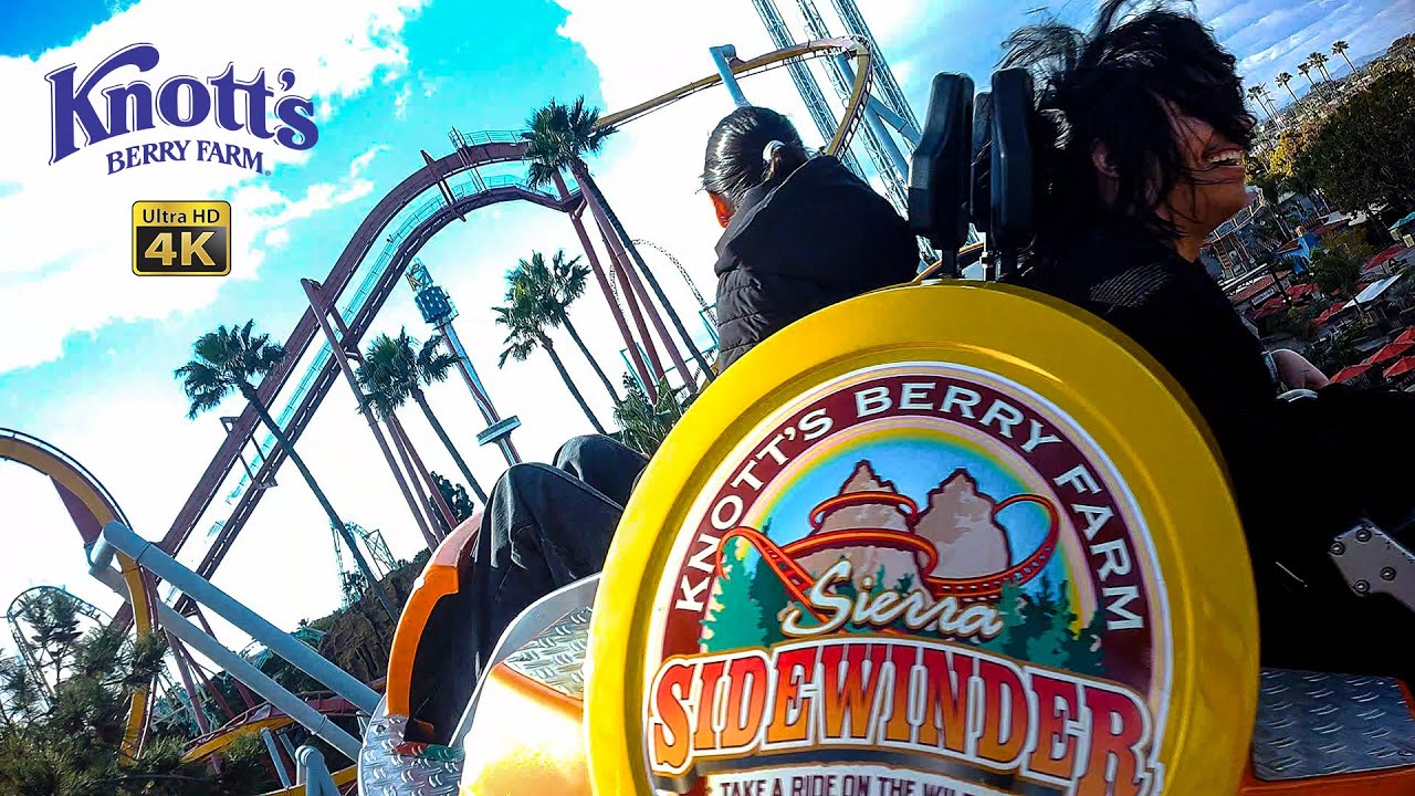 2024 Sierra Sidewinder Spinning Roller Coaster On Ride 4K POV Knott's Berry Farm - YouTube