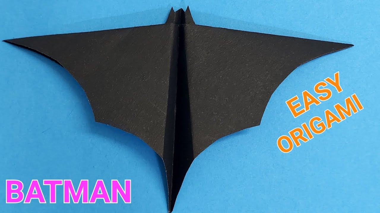 HOW TO MAKE EASY ORIGAMI BATMAN - YouTube