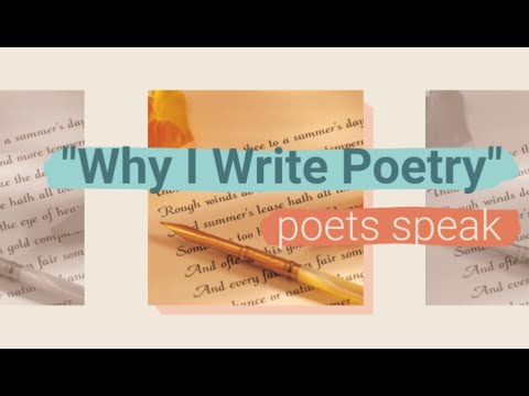 Why I Write Poetry - YouTube