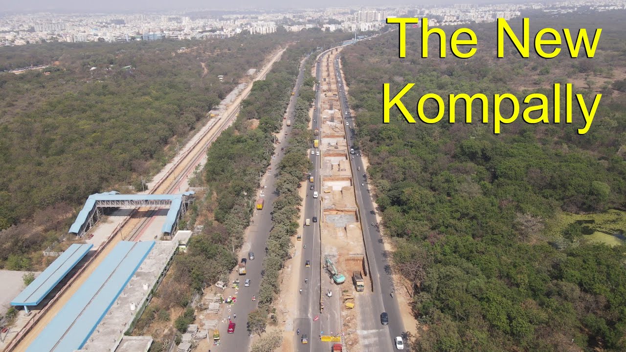 The New Kompally | Road Expansion and New Flyover Work in Kompally | # ...