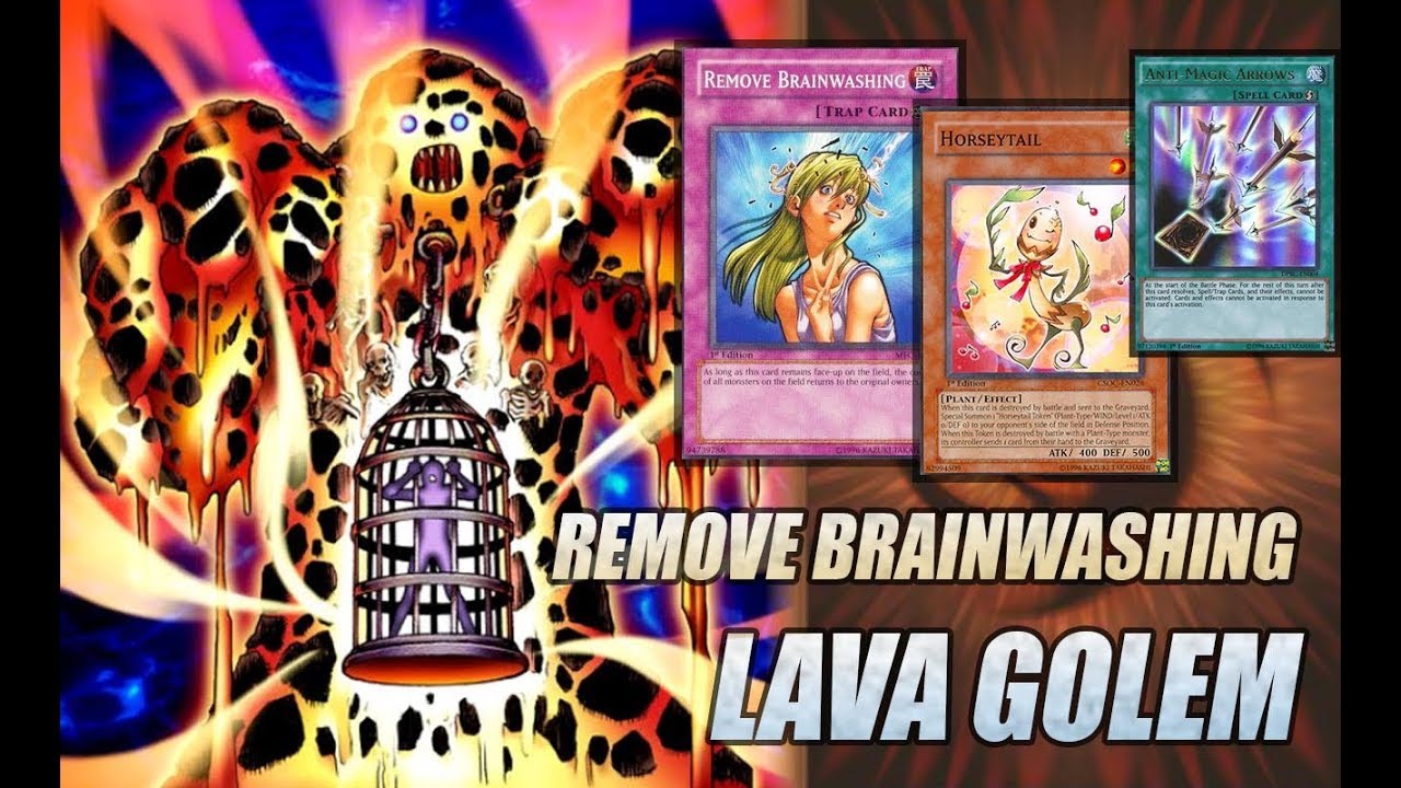 Remove Brainwashing LAVA GOLEM | Burn/OTK/Anti-Burn Deck | YuGiOh! Duel ...