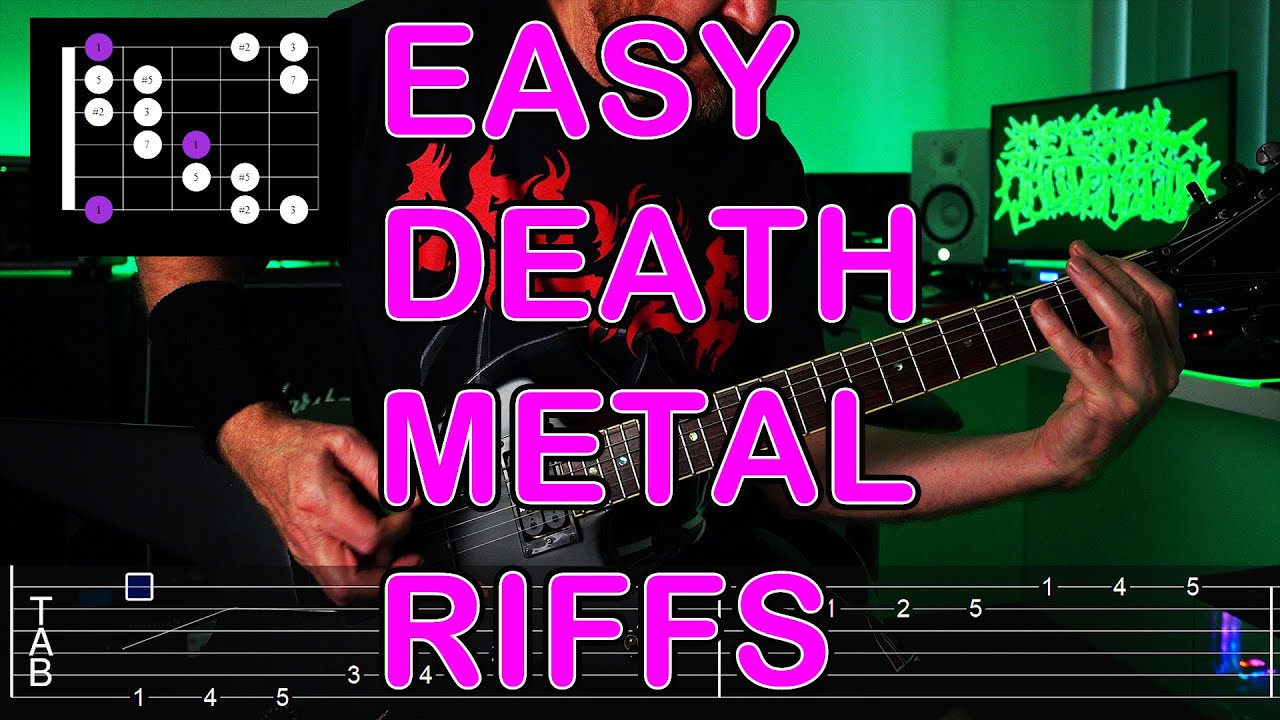EASY DEATH METAL RIFFS - AUGMENTED SCALE EDITION - YouTube