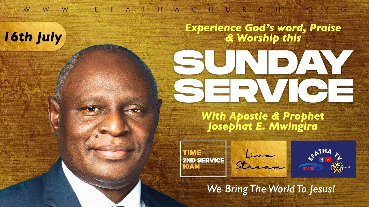 SECOND SUNDAY SERVICE | EFATHA CHURCH MWENGE #16-07-2023 - YouTube