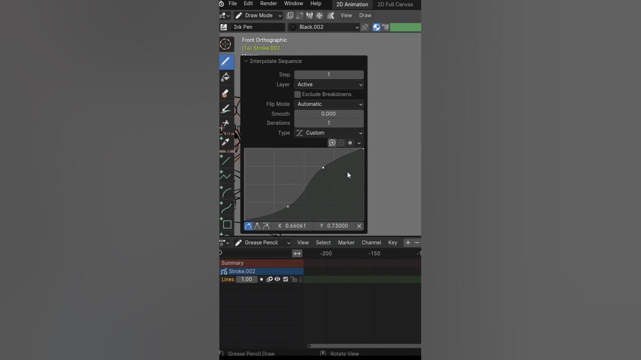 interpolation in blender #animation #blender #tutorial - YouTube