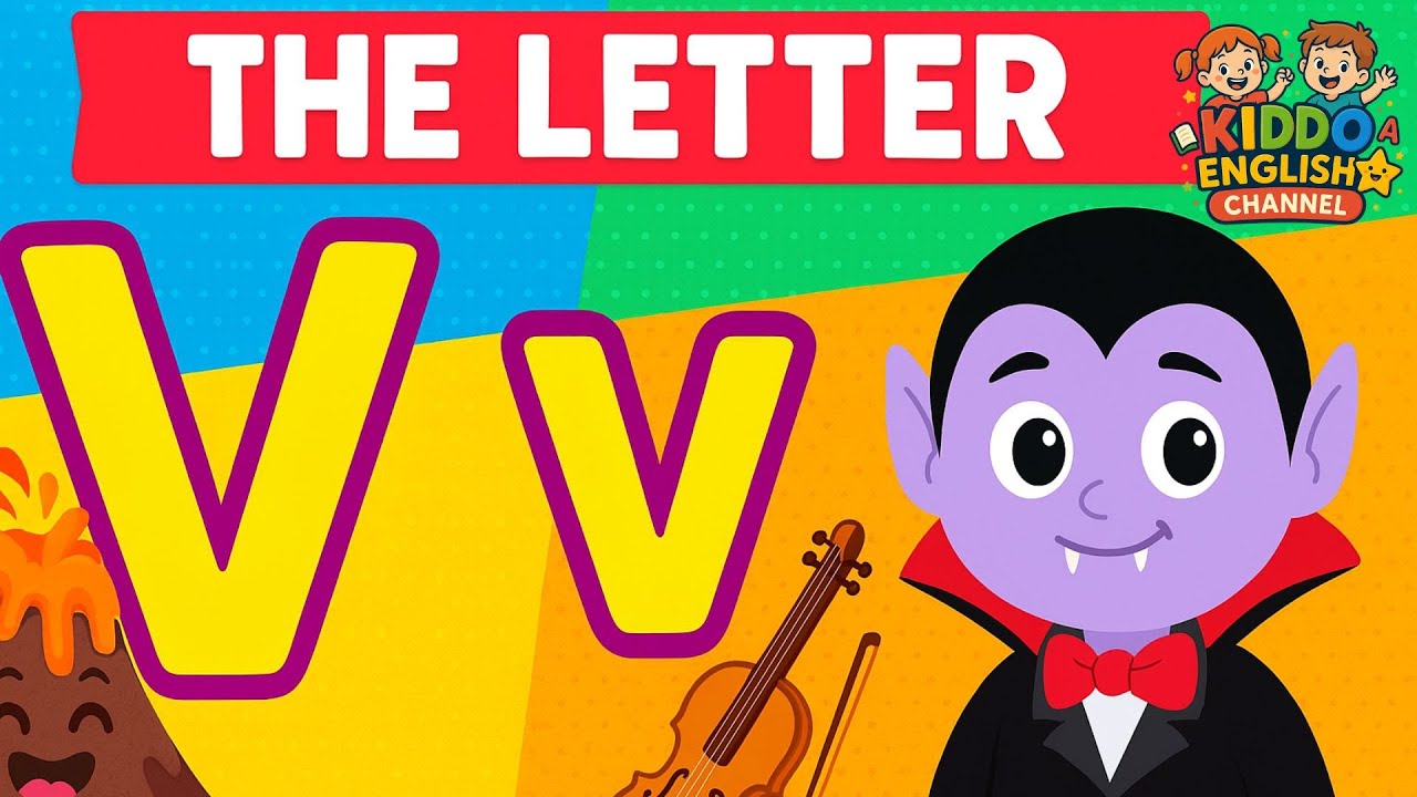 Letter V Song for Kids | Uppercase & Lowercase V | Fun Phonics Song ...