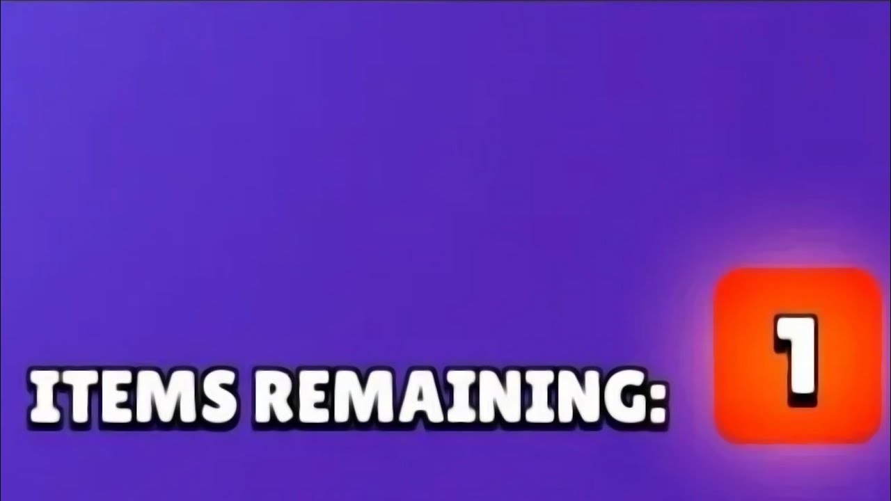 1 ITEM REMAINING? - YouTube
