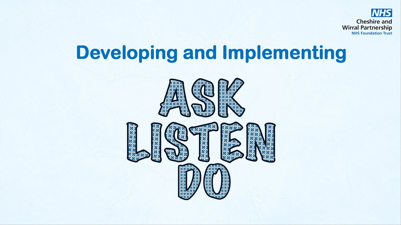 Developing and Implementing Ask Listen Do - YouTube