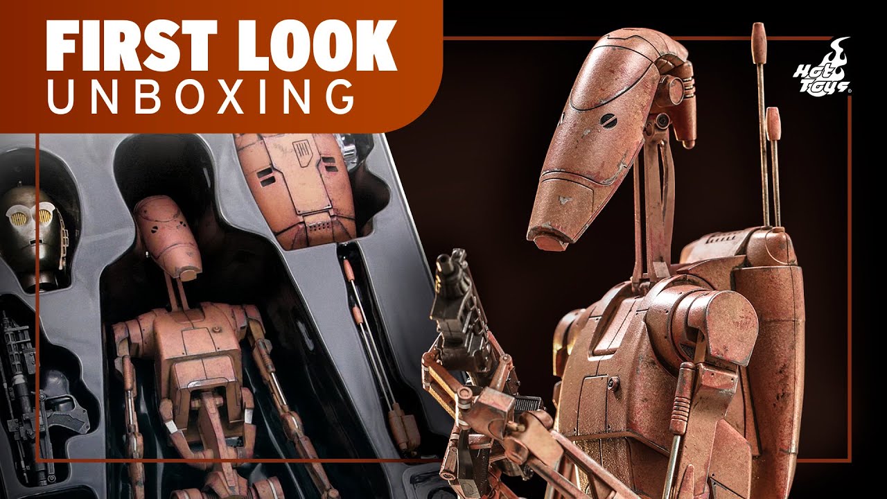 Hot Toys Battle Droid (Geonosis) Star Wars Attack of the Clones Figure Unboxing | First Look ...