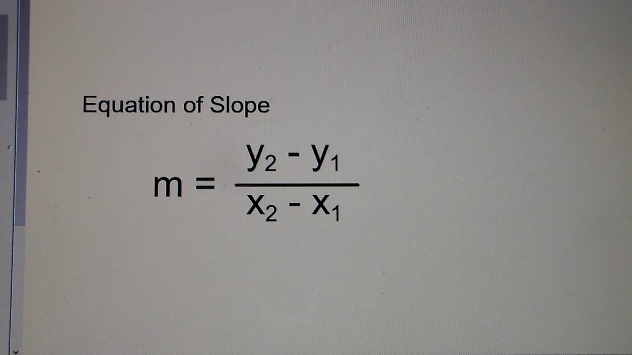 2 3 Notes Slope of a Line - YouTube