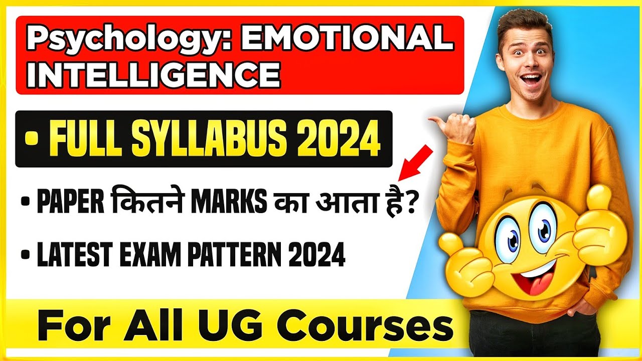 Emotional Intelligence Syllabus 2024 | DU Sol 3rd Semester | For All UG ...