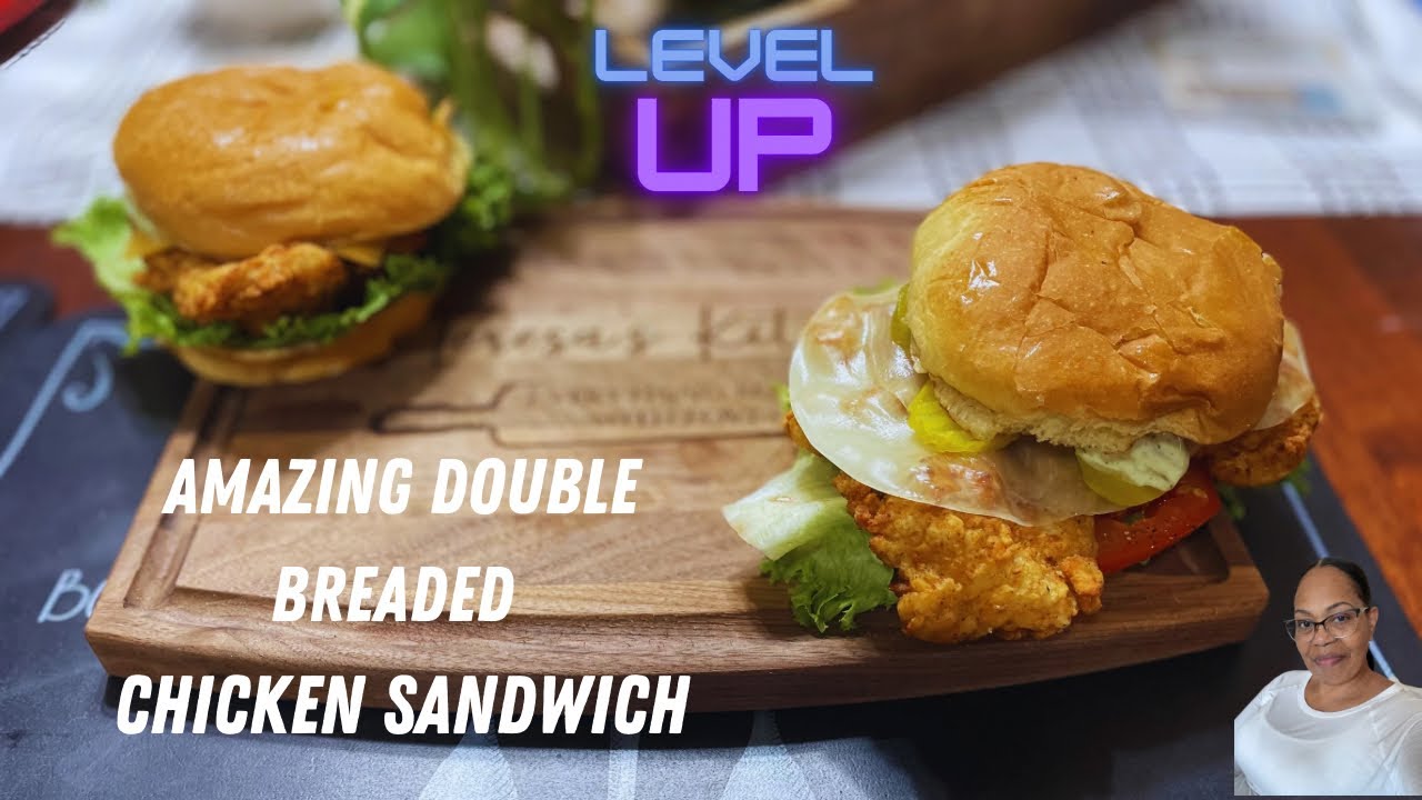 Amazing Double Breaded Chicken Sandwich #cooking #amazing #homemade # ...