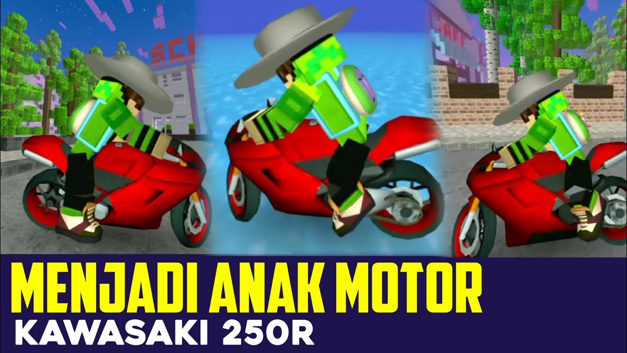 game party craft ! menjadi Anak motor Kawasaki 250R school party craft ...