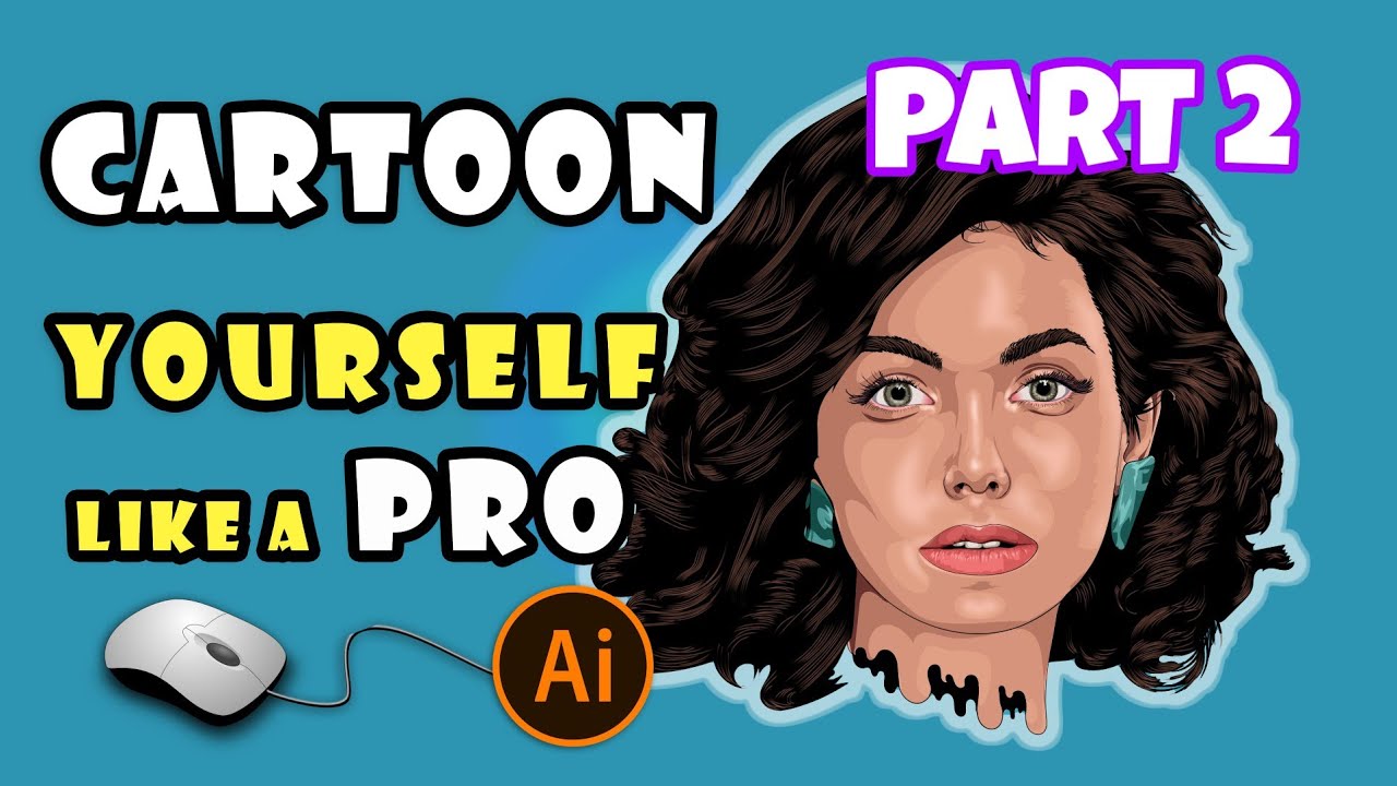 Cartoon YOUR-SELF/PHOTOS Like a PRO [STEP-BY-STEP] With Mouse 🖱- ADOBE ...