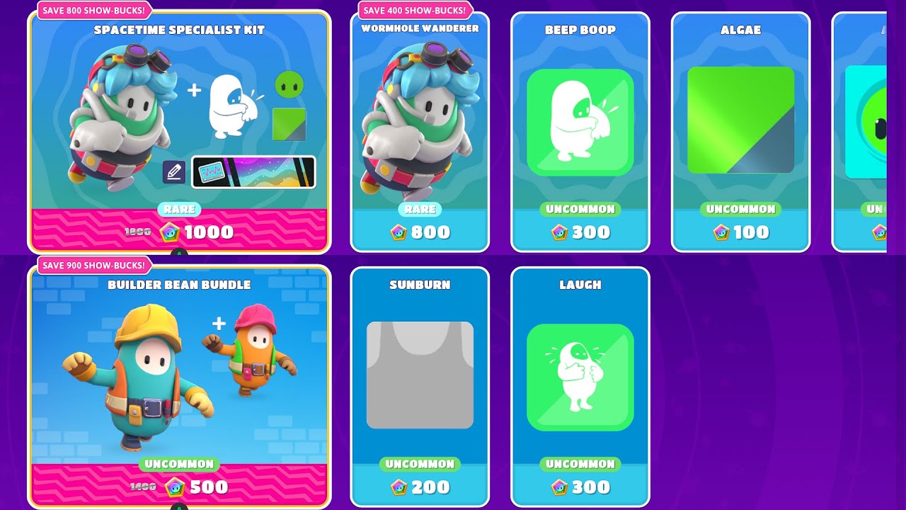 Fall Guys - Daily Item Shop - Oct. 19, 2022 🕳️🌌Wormhole Wanderer 🏗 ...