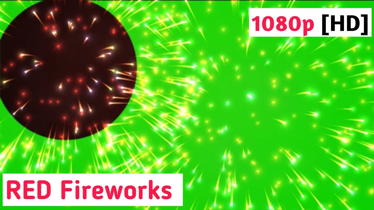 RED Fireworks Green Screen effect - YouTube
