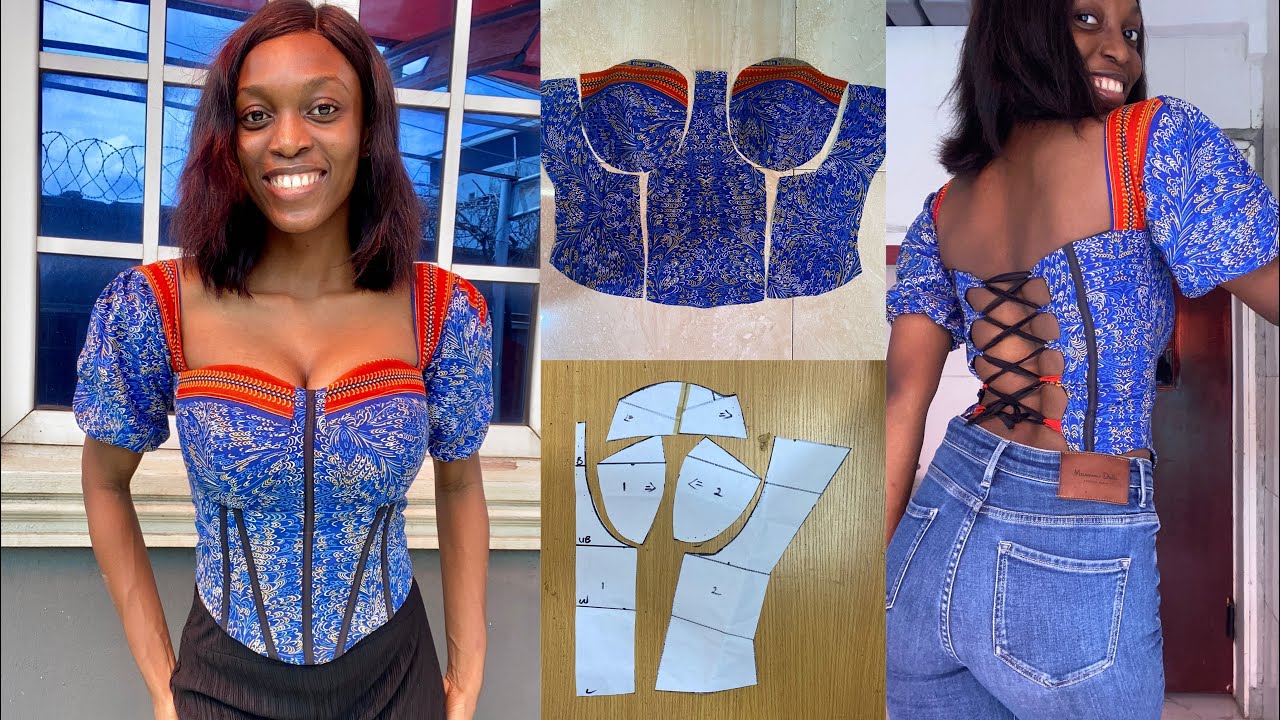 How to draft a THREE PART CORSET | DETAILED - YouTube
