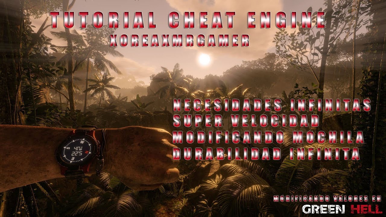 Tutorial Cheat Engine - Modificando valores en Green Hell - YouTube