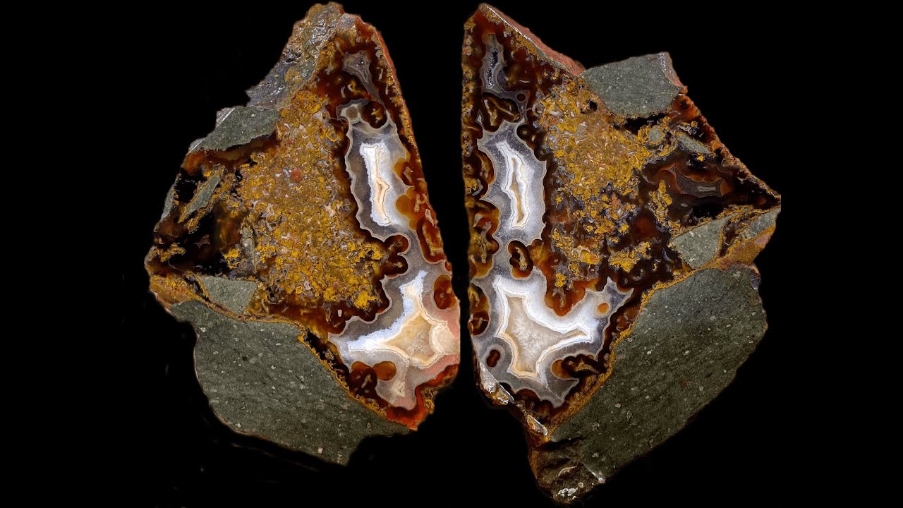 Moss & Crystal Agate. Natural unpolished agates. - YouTube