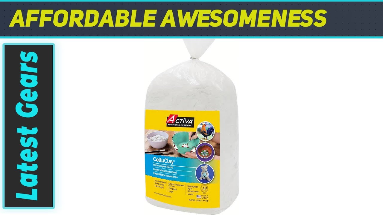 ACTIVA CelluClay Instant Paper Mâché Sculpting: Unleash Your Creativity ...