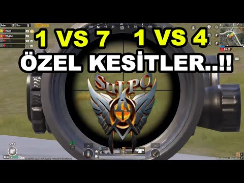 1 VS 7 -- 1 VS 4  KESİTLER..!! SuLPO GAME .. PUBG MOBİLE #pubgmobile #pubg