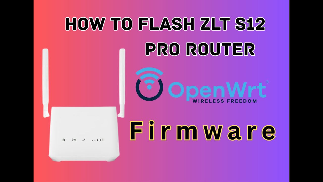 ZLT S12 Pro Flash OpenWRT to Sinhala Guide - YouTube