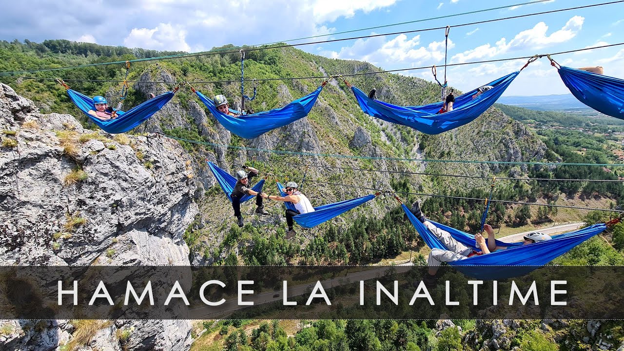 Hamace la inaltime - Via Ferrata Baile de Fier - White Wolf Club - YouTube