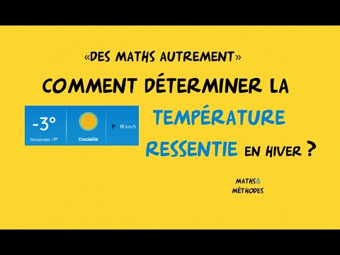 Comment est déterminée la température ressentie en hiver? - YouTube