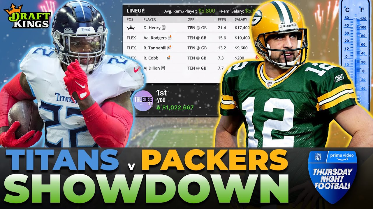 TITANS vs PACKERS | TNF Showdown Picks and Lineup Builds | 11.17.22 ...