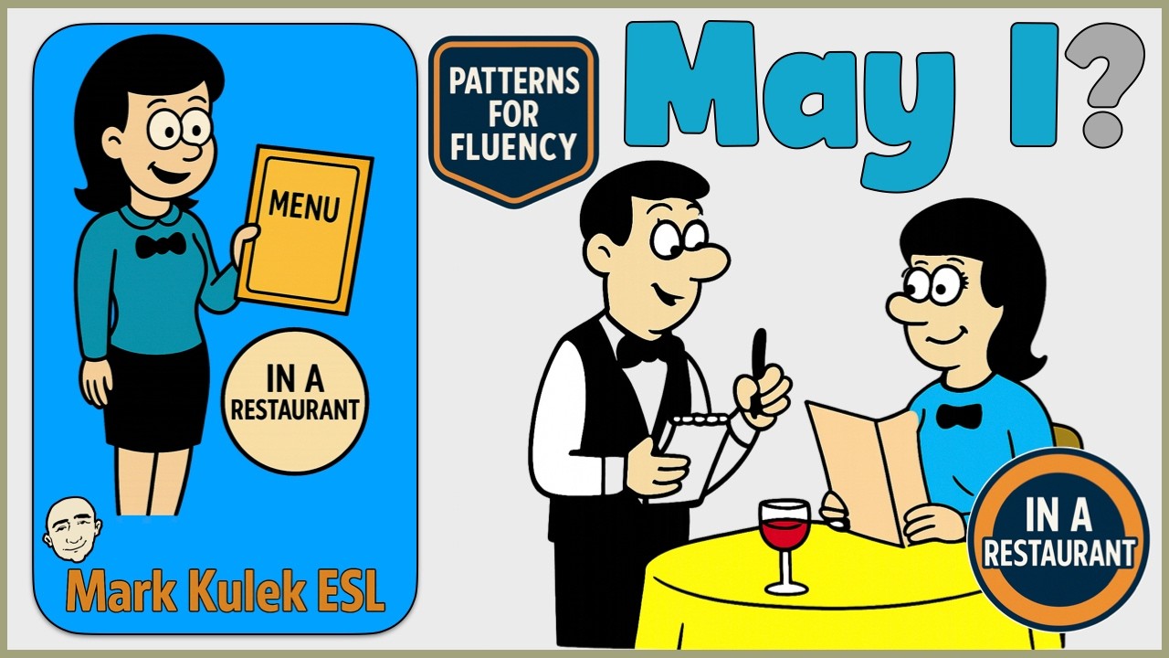 May I? - in a restaurant | Practice Restaurant Talk in English - YouTube