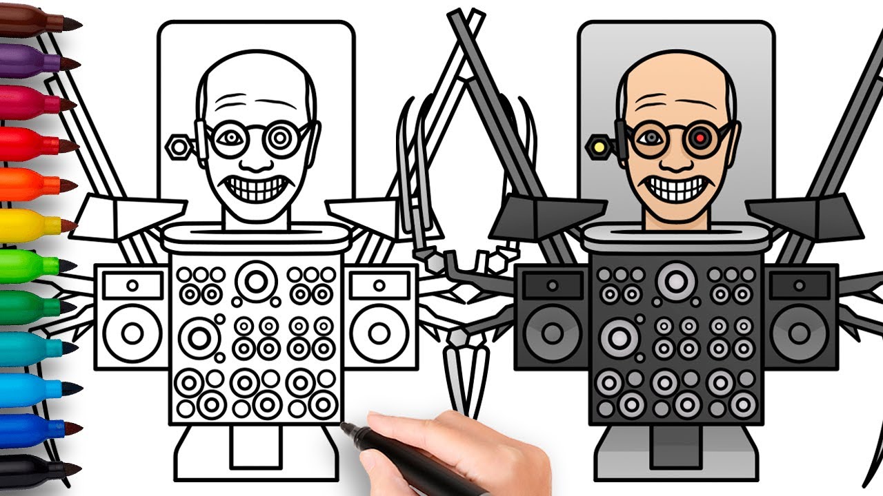 COMO DIBUJAR a UPGRADED SCIENTIST | Skibidi Toilet - paso a paso, fácil ...