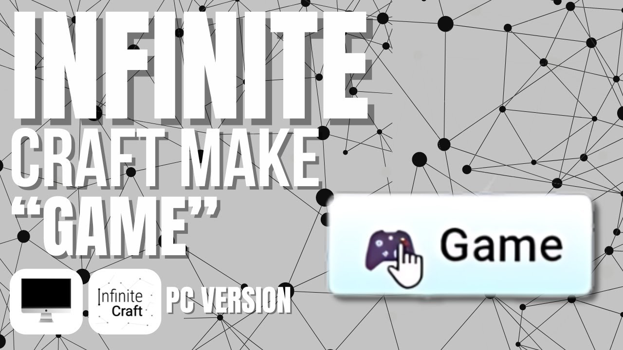 How To Make "Game" In Infinity Craft (fastest method) - YouTube