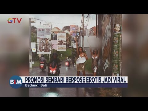 Berpakaian Seksi di Pinggir Jalan, 2 Wanita WNA di Canggu Bali Promosikan Situs Porno - BIM 23/05