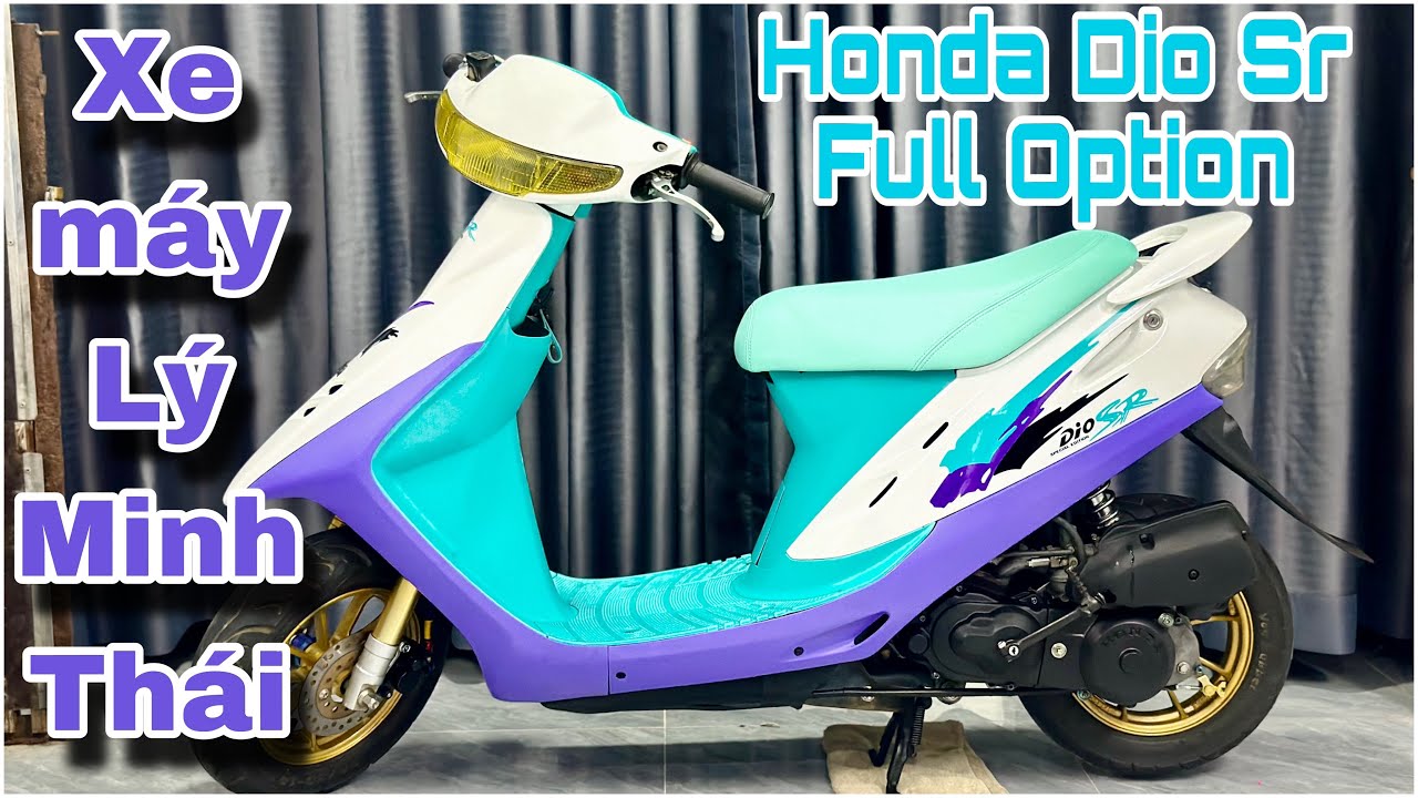 Dio Sr trắng xanh tím đồ chơi leng keng - Xe máy Lý Minh Thái - Mini ...