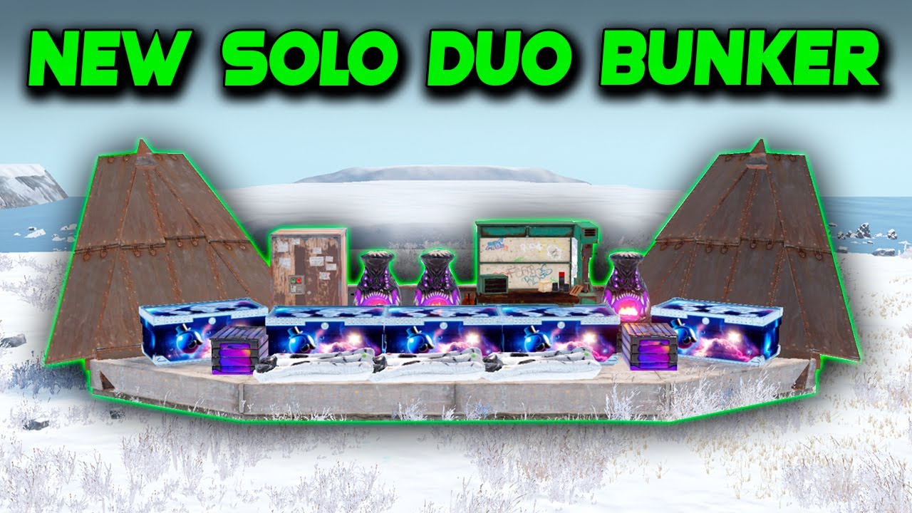 New SOLO DUO BUNKER In Rust / Rust Base Design 2025 - YouTube