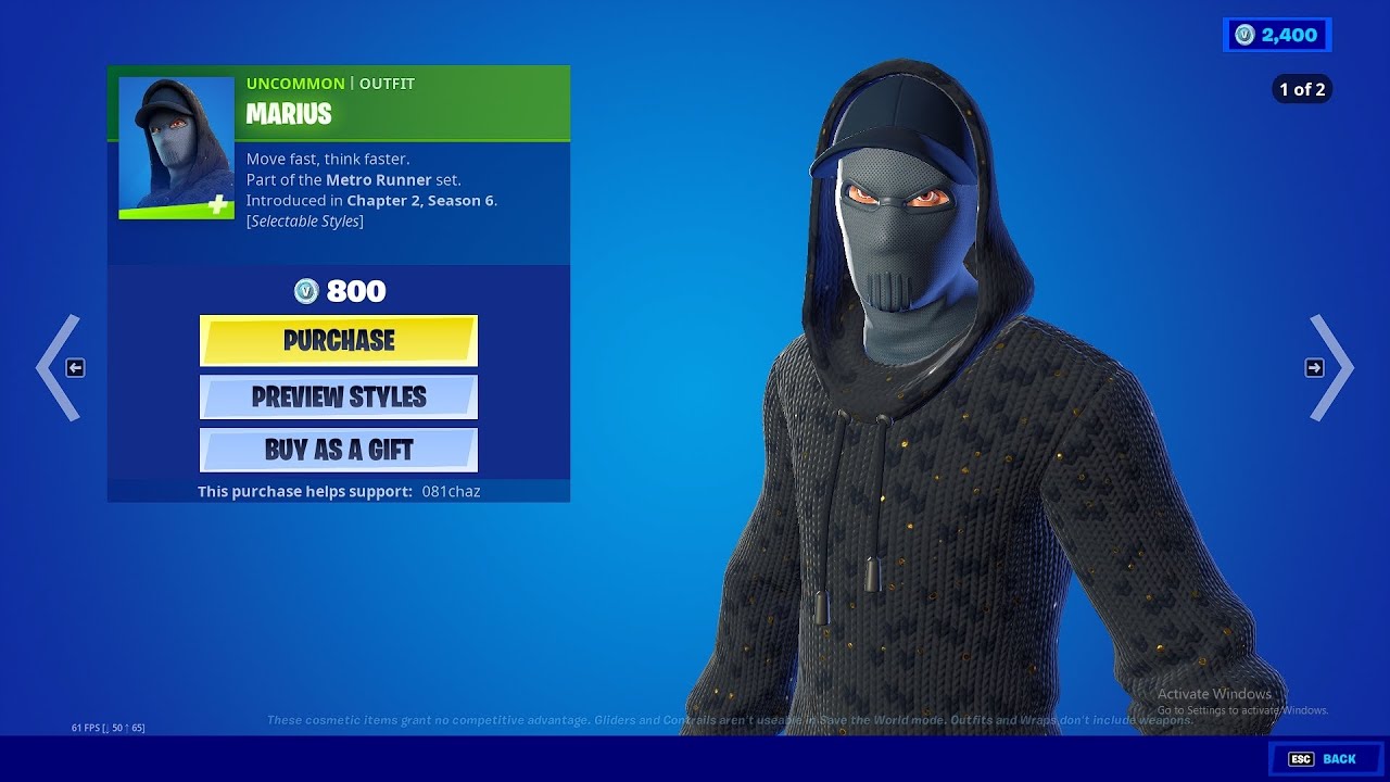 New Marius Skin! (Fortnite Battle Royale) (Item Shop 5/16/21) - YouTube