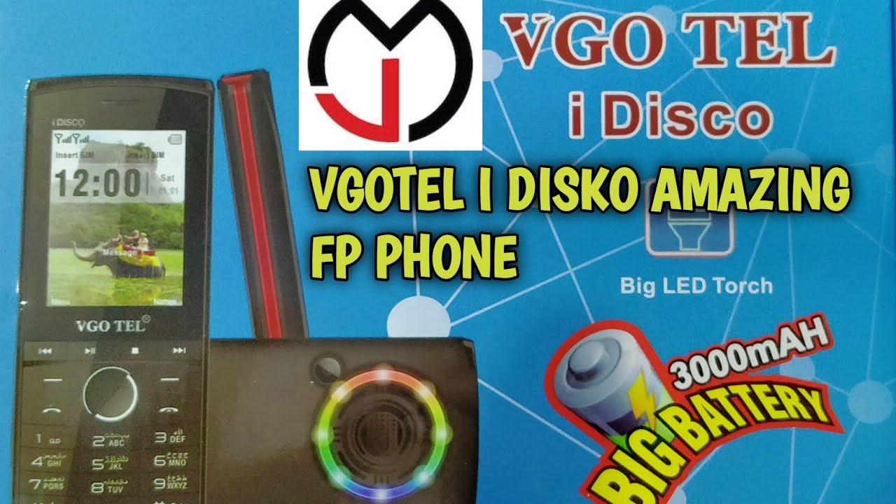 VGO TEL I DISKO 2020 UNBOXING | VGO TEL KEYPAD PHONE 2020 | 3000 MAH ...