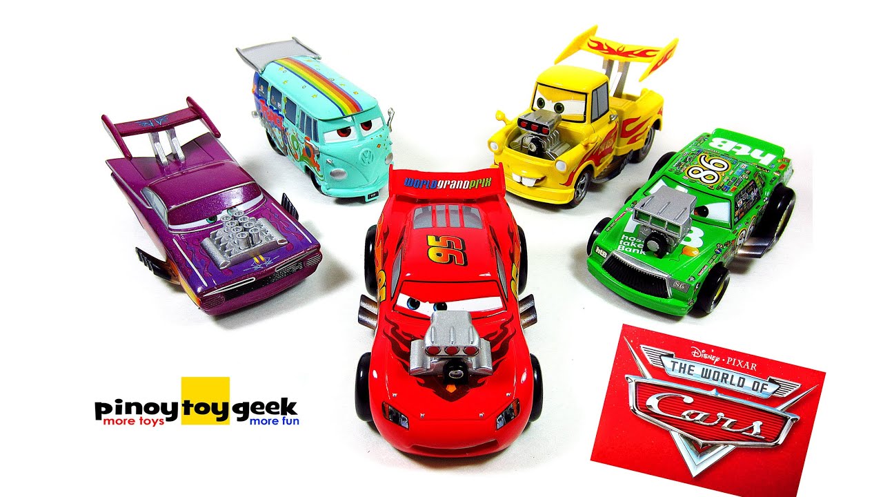Disney Pixar Cars Hot Rod Deluxe Set Lightning McQueen Tow Mater - YouTube
