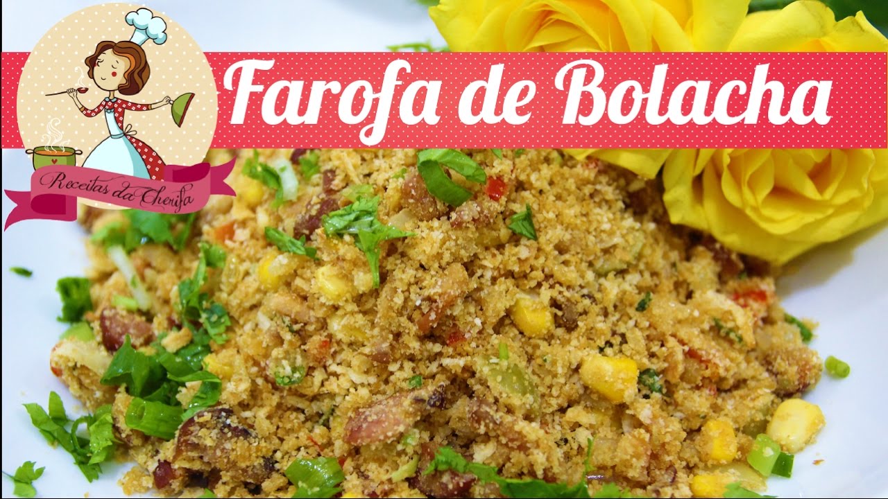 Farofa de Bolacha Cream Cracker - YouTube