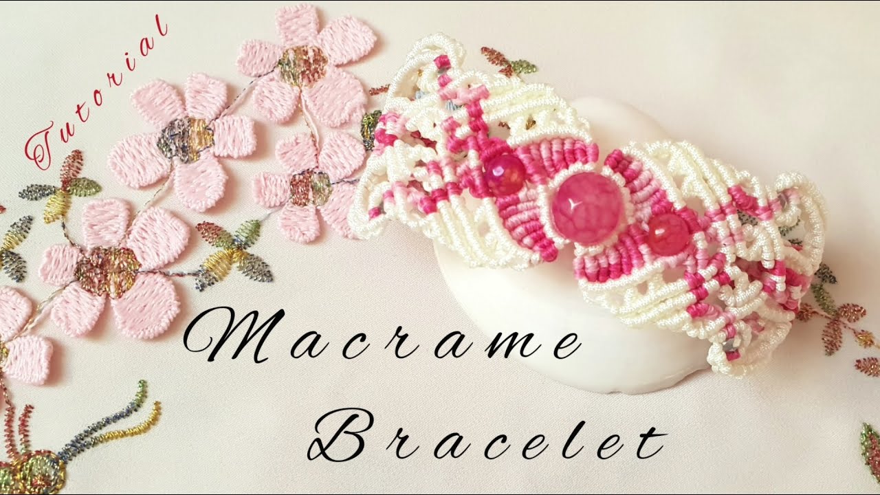Diy Macrame Bracelet With stone/ How To Make amazing cute Macrame Bracelet / Macrame Tutorial ...