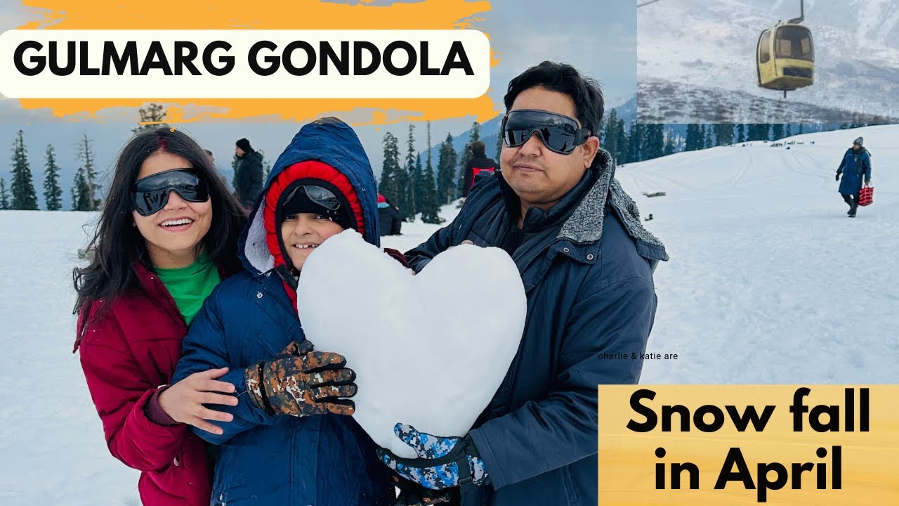 Gulmarg in Heavy Snow Fall in April | Gulmarg Gandola ride 2023 ...