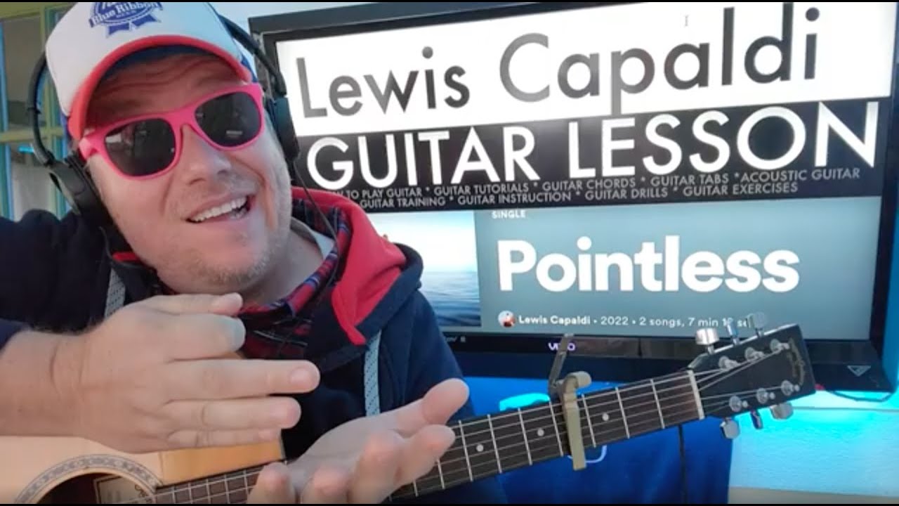 How To Play Pointless - Lewis Capaldi Guitar Tutorial (Beginner Lesson ...