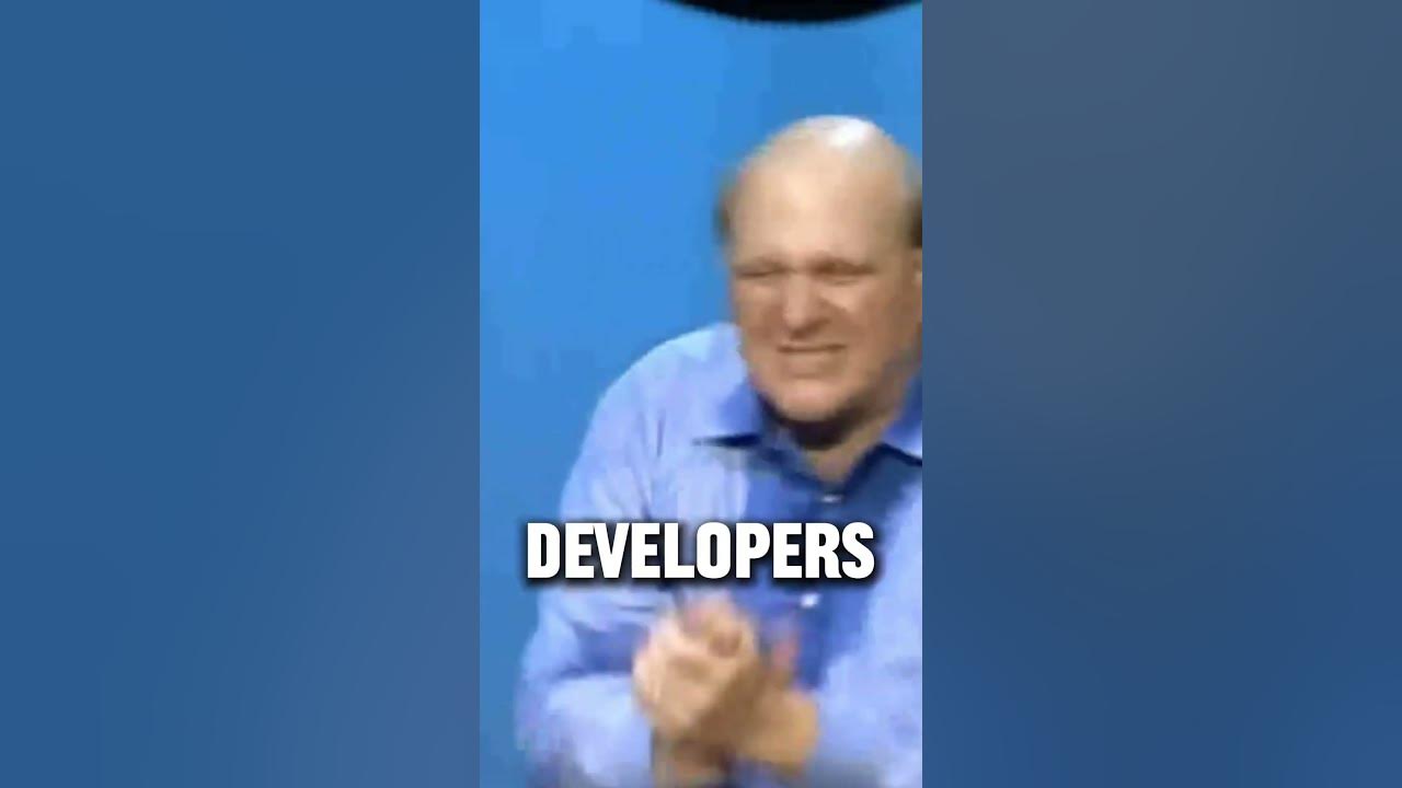 Steve Ballmer fasst leidenschaftlich zusammen: Der Schlüssel zum Erfolg sind Devs! #developer ...