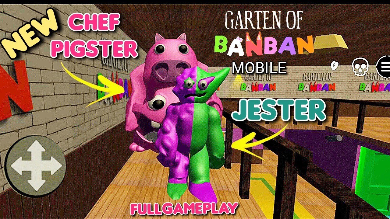 😍New Jester & Chef Pigster Garten of BanBan Horror Escape Fullgameplay ...