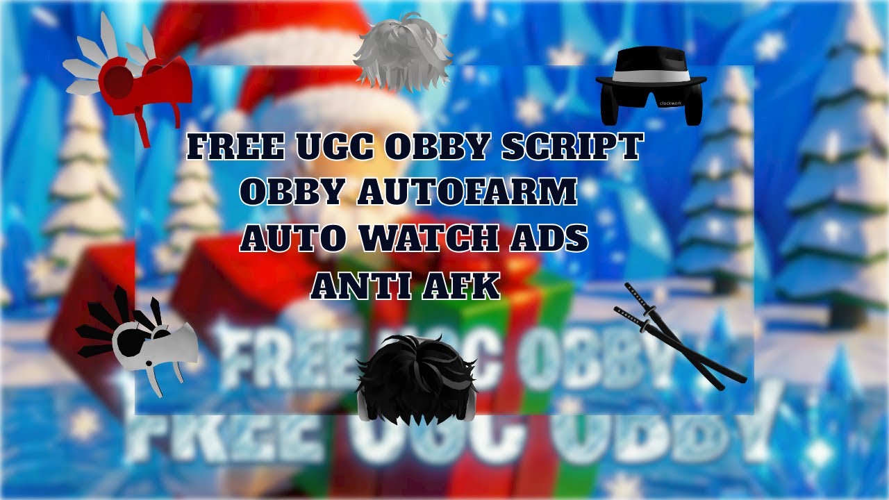 [FREE UGC] Free UGC Obby Script | Obby Autofarm, Auto Watch ads, Anti ...