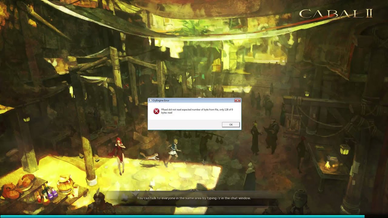 Cabal 2 - CBT CryEngine Error - YouTube