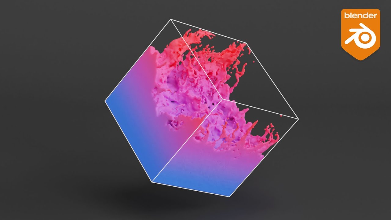 Create a colorful fluid simulation in blender. - YouTube