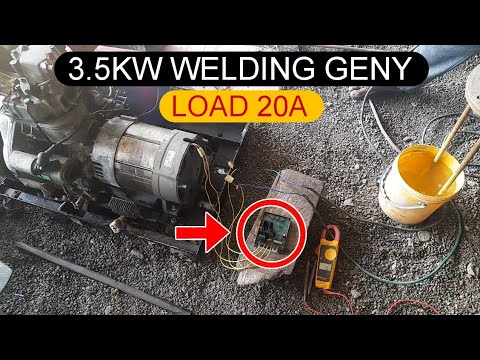 3.5 KW Japan 3Phase Geny Rewinding To Single Phase & Generator Load ...