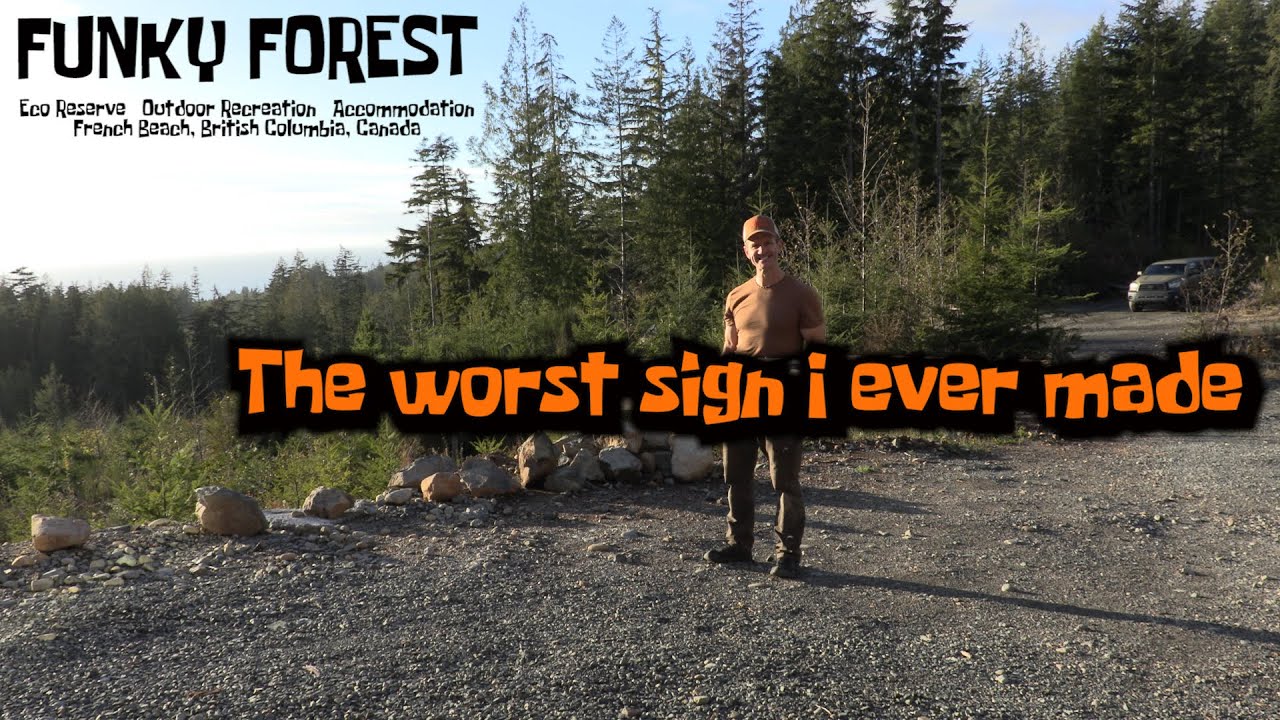 The worst sign I ever made at Funky Forest - YouTube
