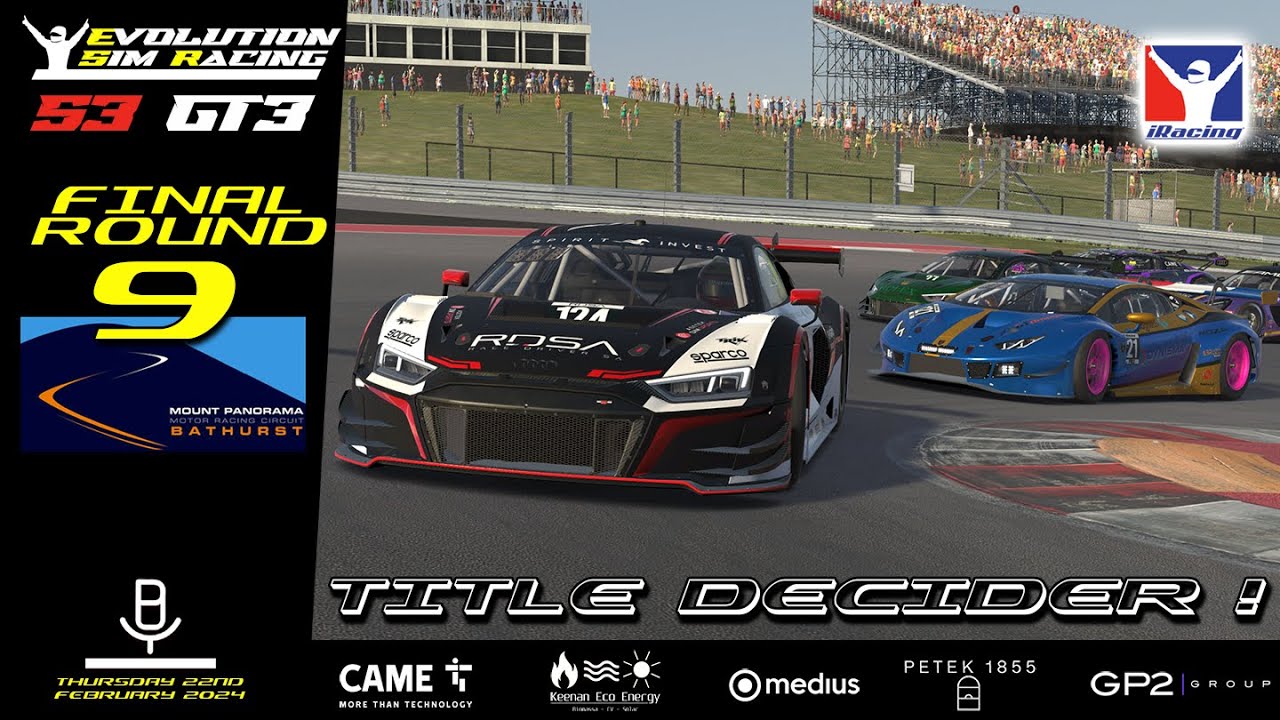 Evolution Sim Racing (S3) Rd 9 @ Bathurst - YouTube