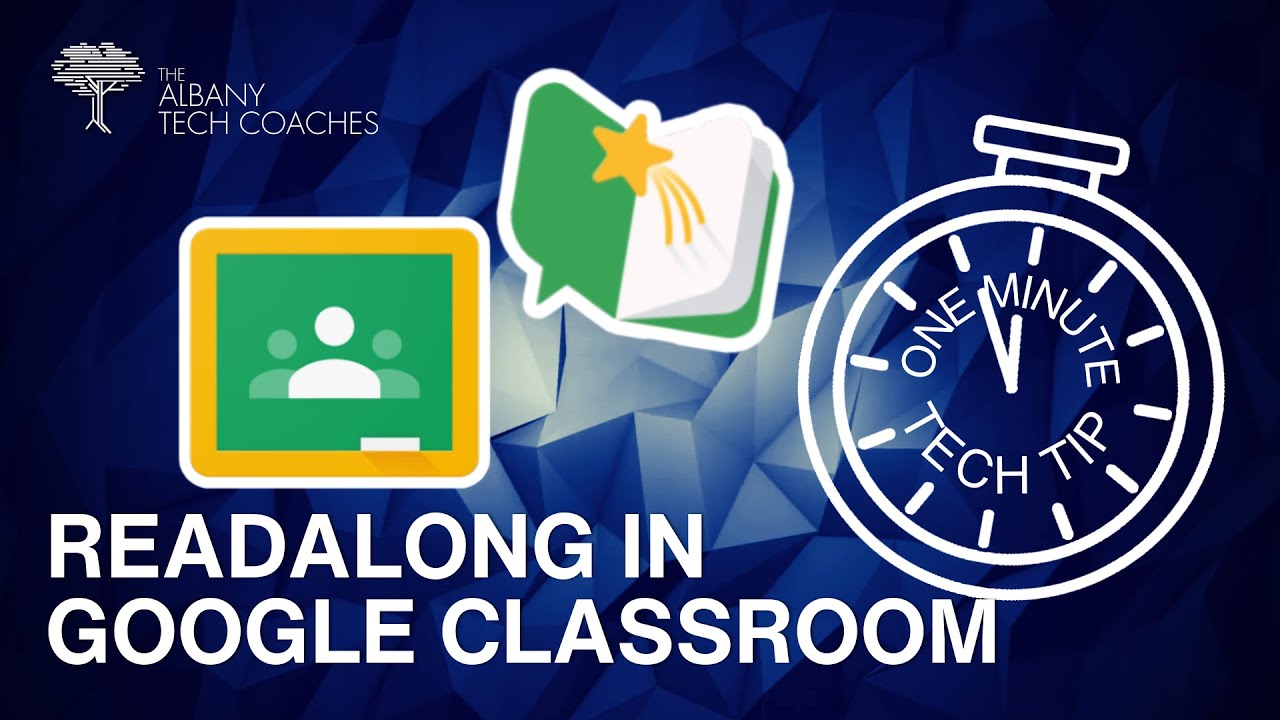 1 Minute Tech Tip- Read Along in Google Classroom - YouTube